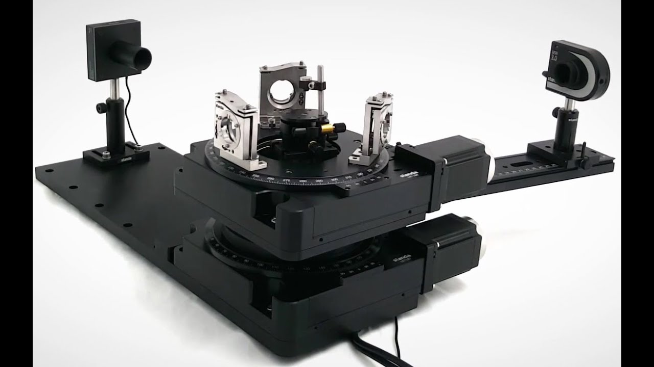 Two Motorized Rotation Stages Simultaneous Motion - YouTube