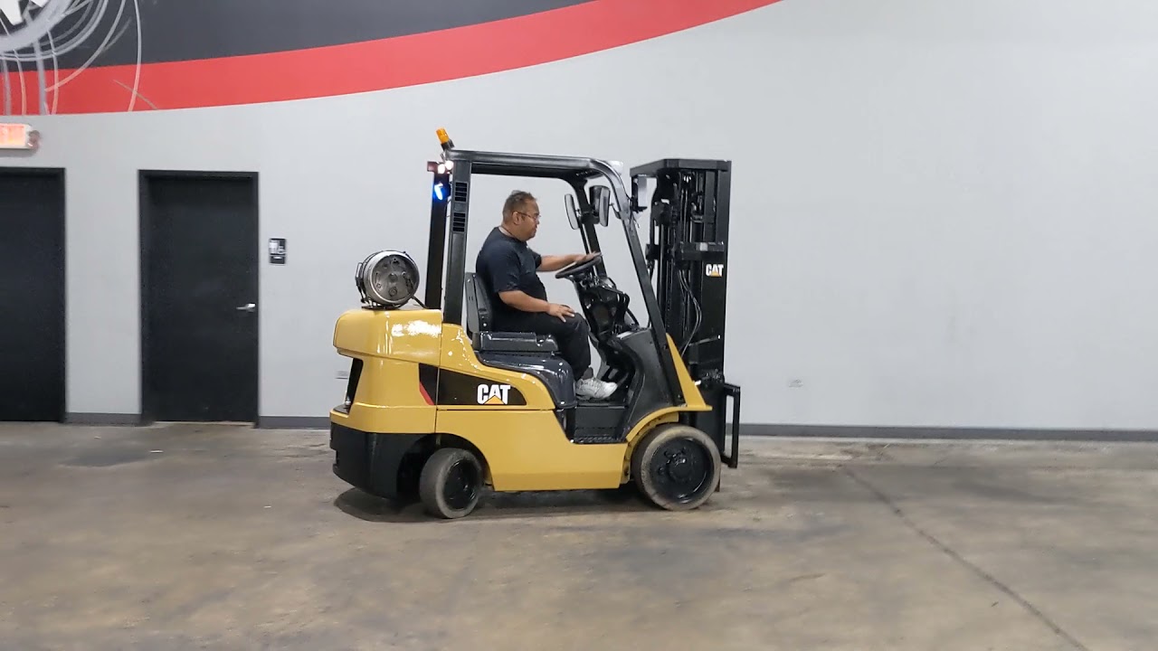 2015 Caterpillar 2C6000 6000lb Cushion LPG Forklift STK 9817 - YouTube