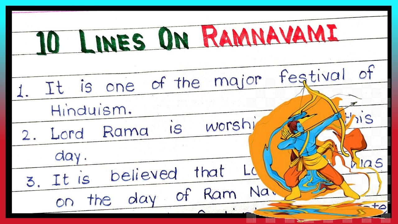 10 lines on ramnavami in english | Essay on ramnavami in english | Ram ...