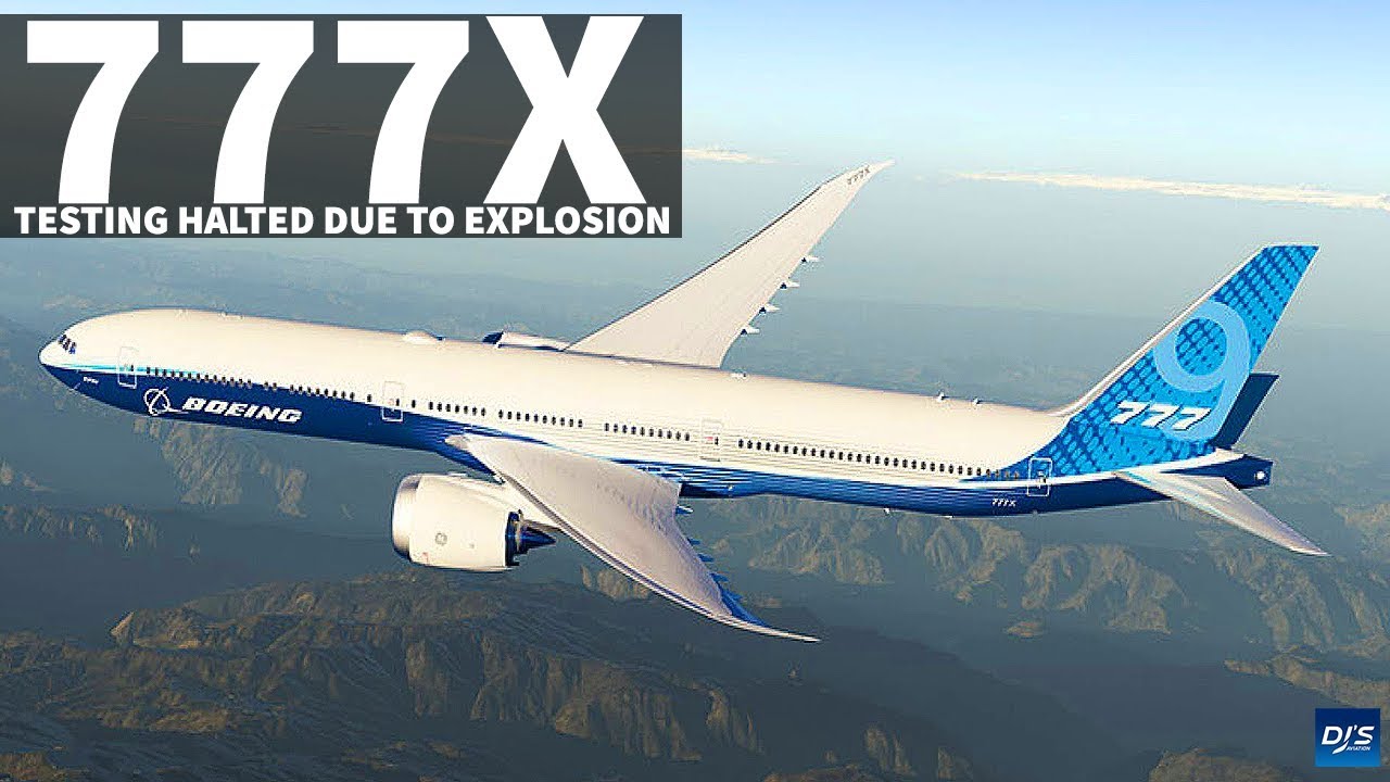 Boeing 777X Door Explosion Stops Testing - YouTube