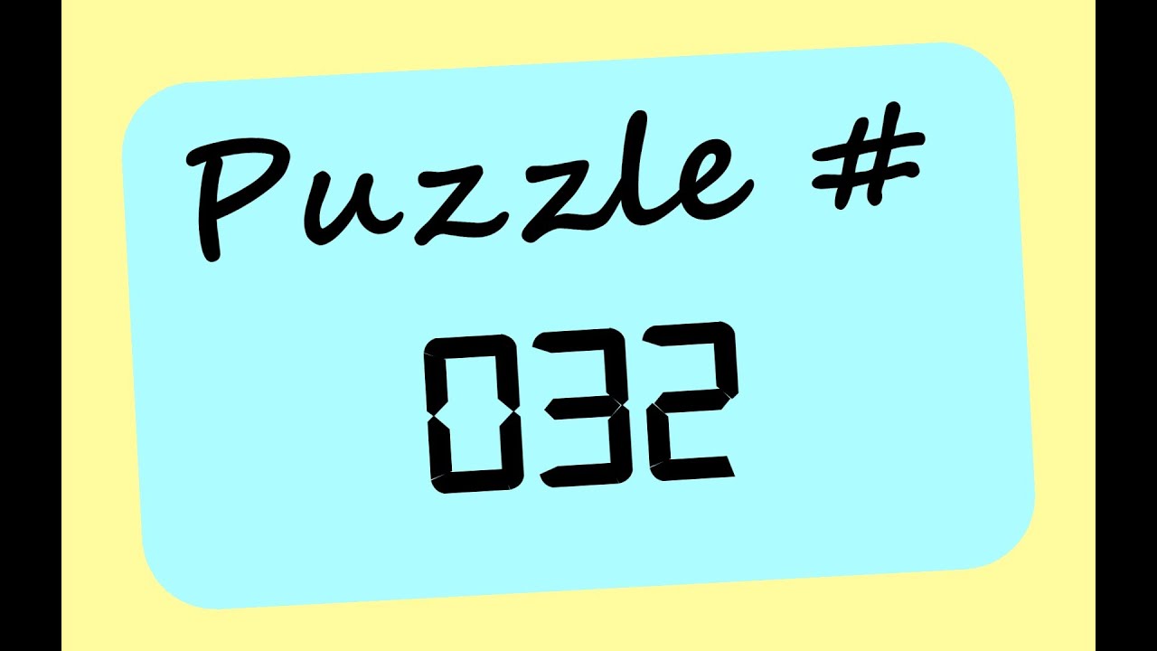 Puzzle 32 - Mathematical Anagrams - YouTube