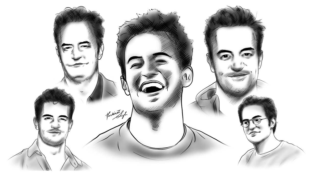 RIP Matthew Perry aka Chandler Bing | FRIENDS | Tribute | Drawing ...