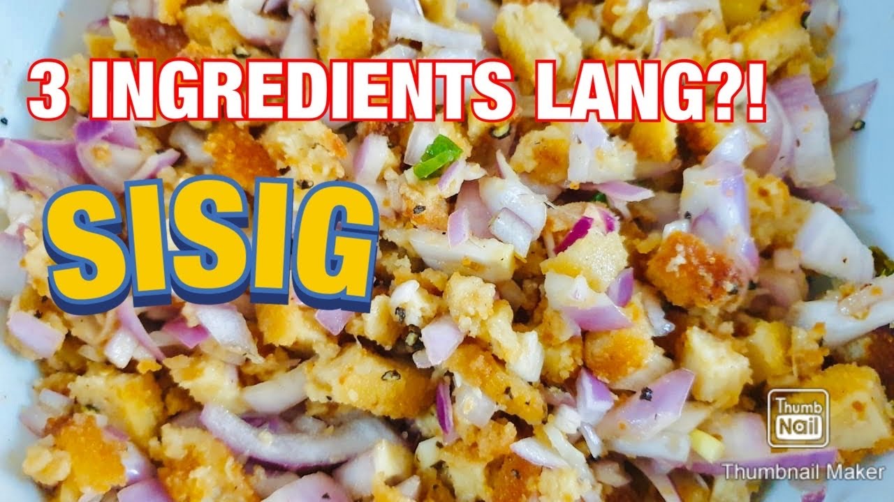 3-INGREDIENT SISIG RECIPE || FILIPINO FOOD || FILIPINO RECIPE || SINI ...