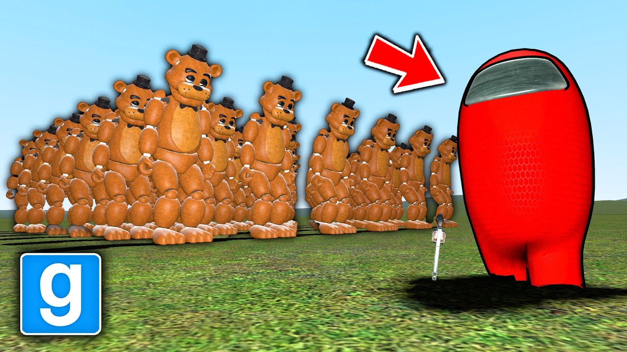 AMONG US IMPOSTERS VS FNAF ARMY! - Garry's Mod Gameplay - Gmod FNAF ...