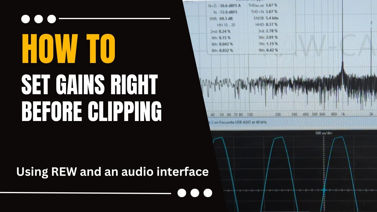 How to set gains using REW and an audio interface - YouTube