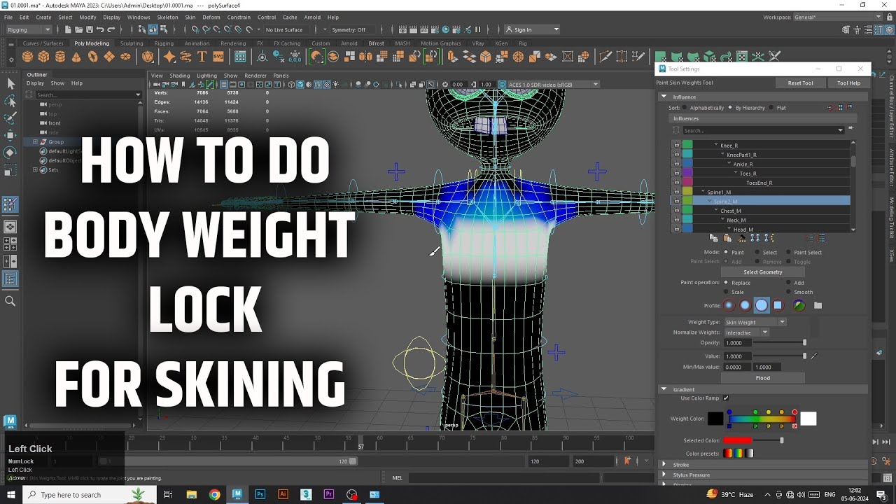 ADVANCED SKELETON - PART 02 - HOW TO BODY WEIGHT LOCK FOR SKINING - YouTube