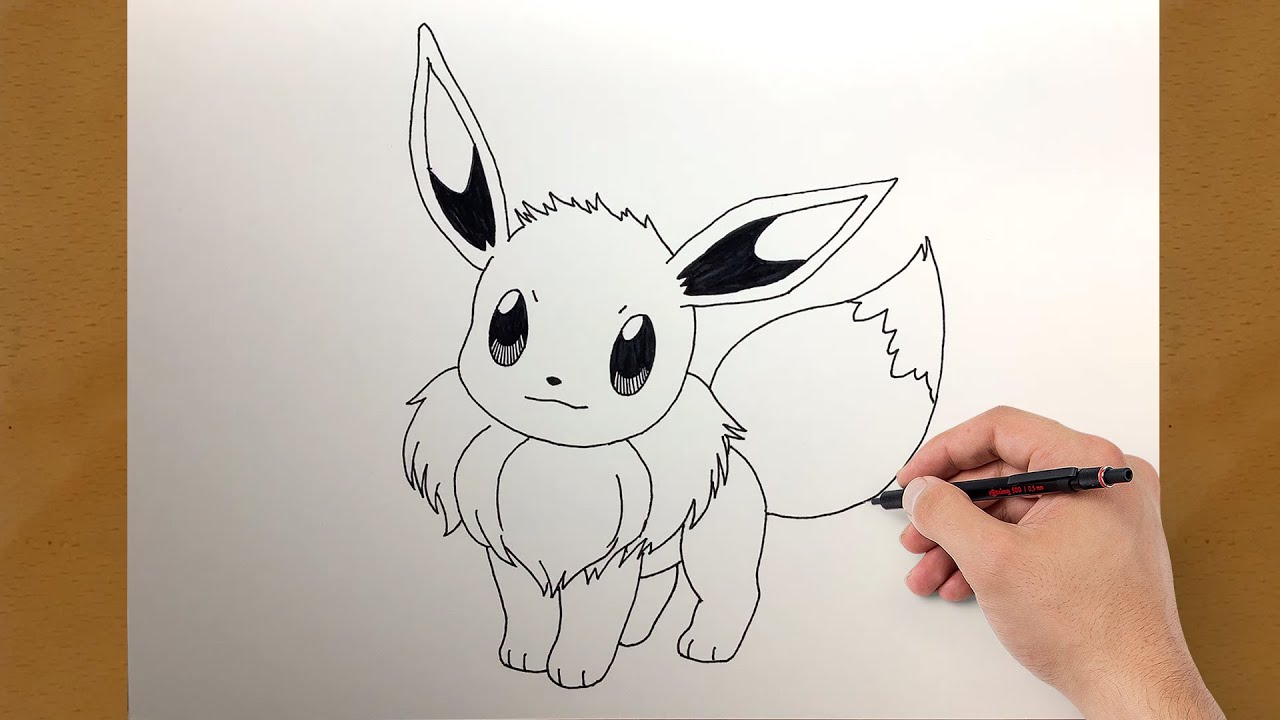 How To Draw Eevee Easy Step By Step Tutorial | POKÉMON - YouTube