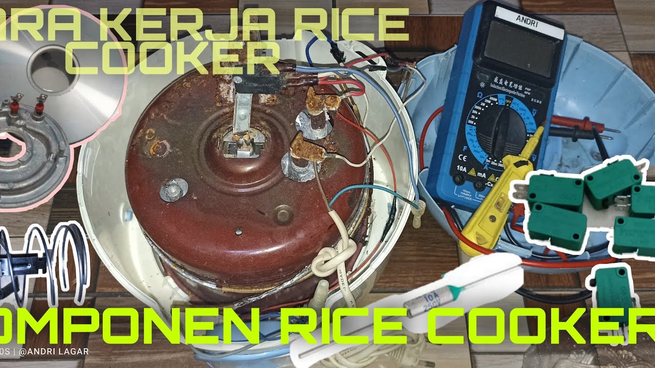 CARA KERJA RICE COOKER . KOMPONEN rice cooker. SIMULASI CARA KERJA ...