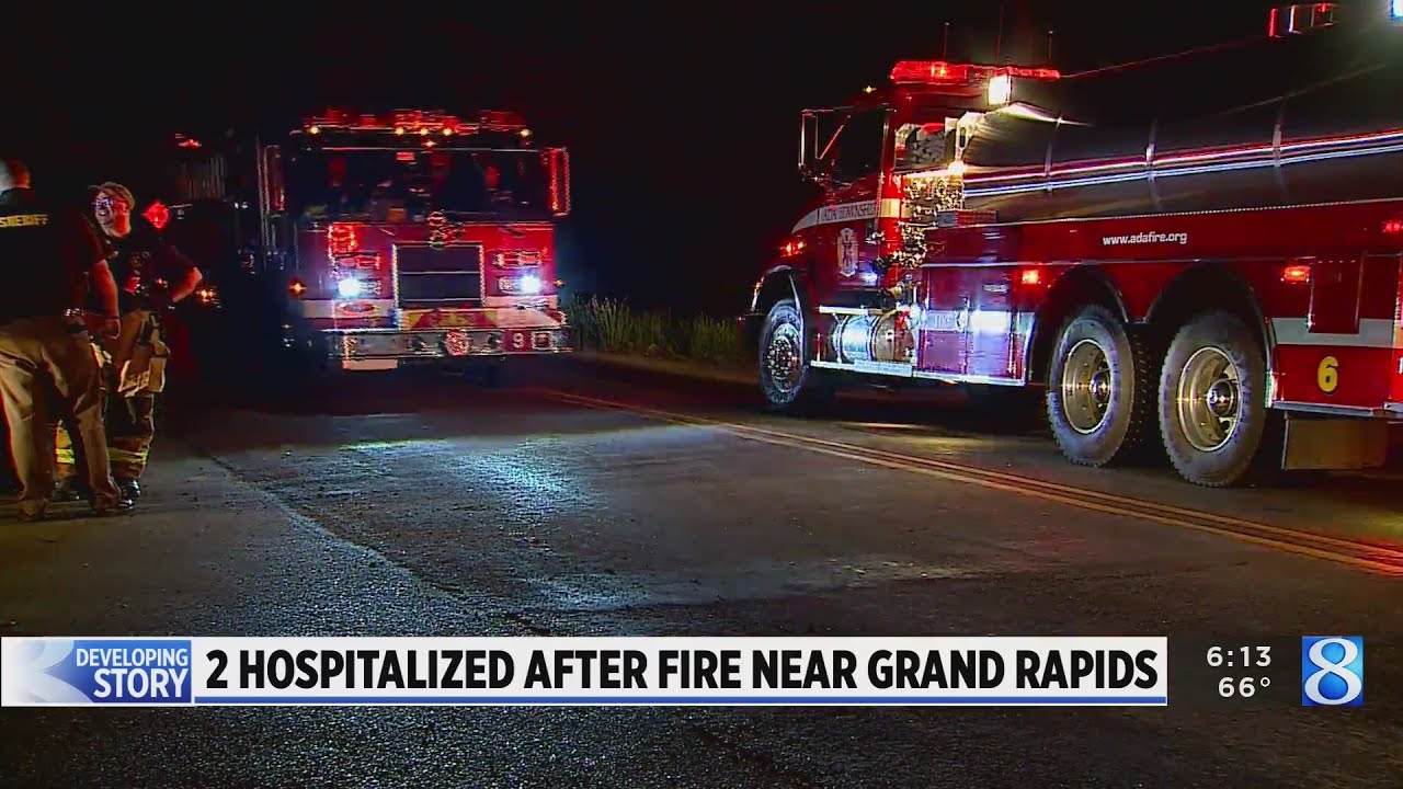 Fire chief: 2 injured in Grand Rapids Township fire - YouTube