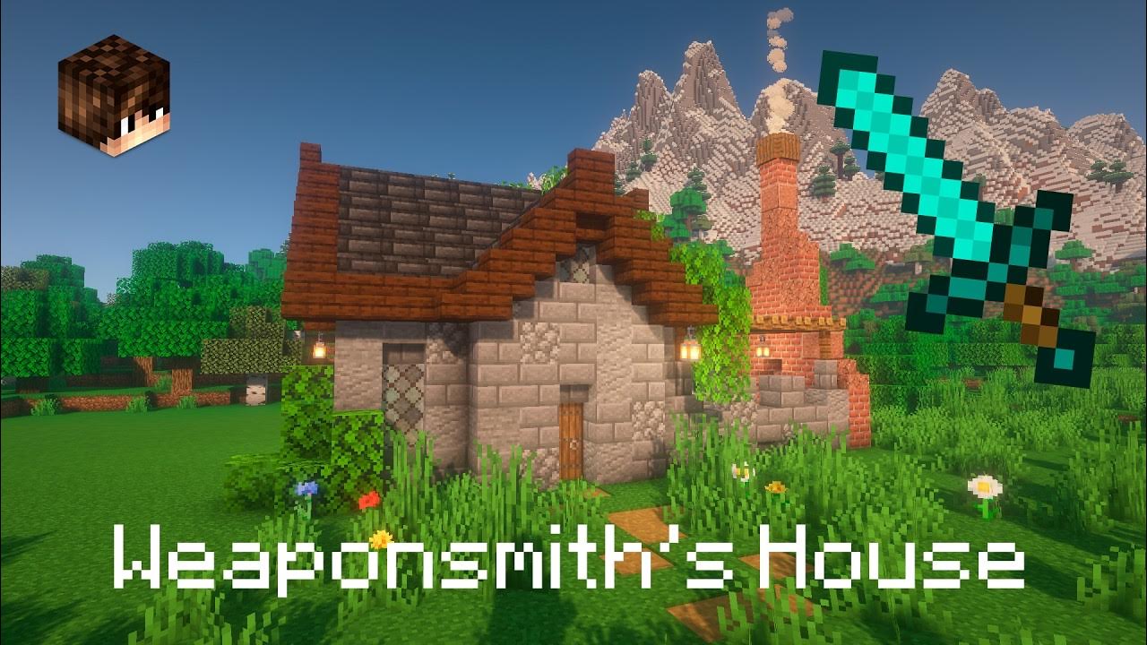 How to Build a Weaponsmith's House | Minecraft Tutorial - YouTube