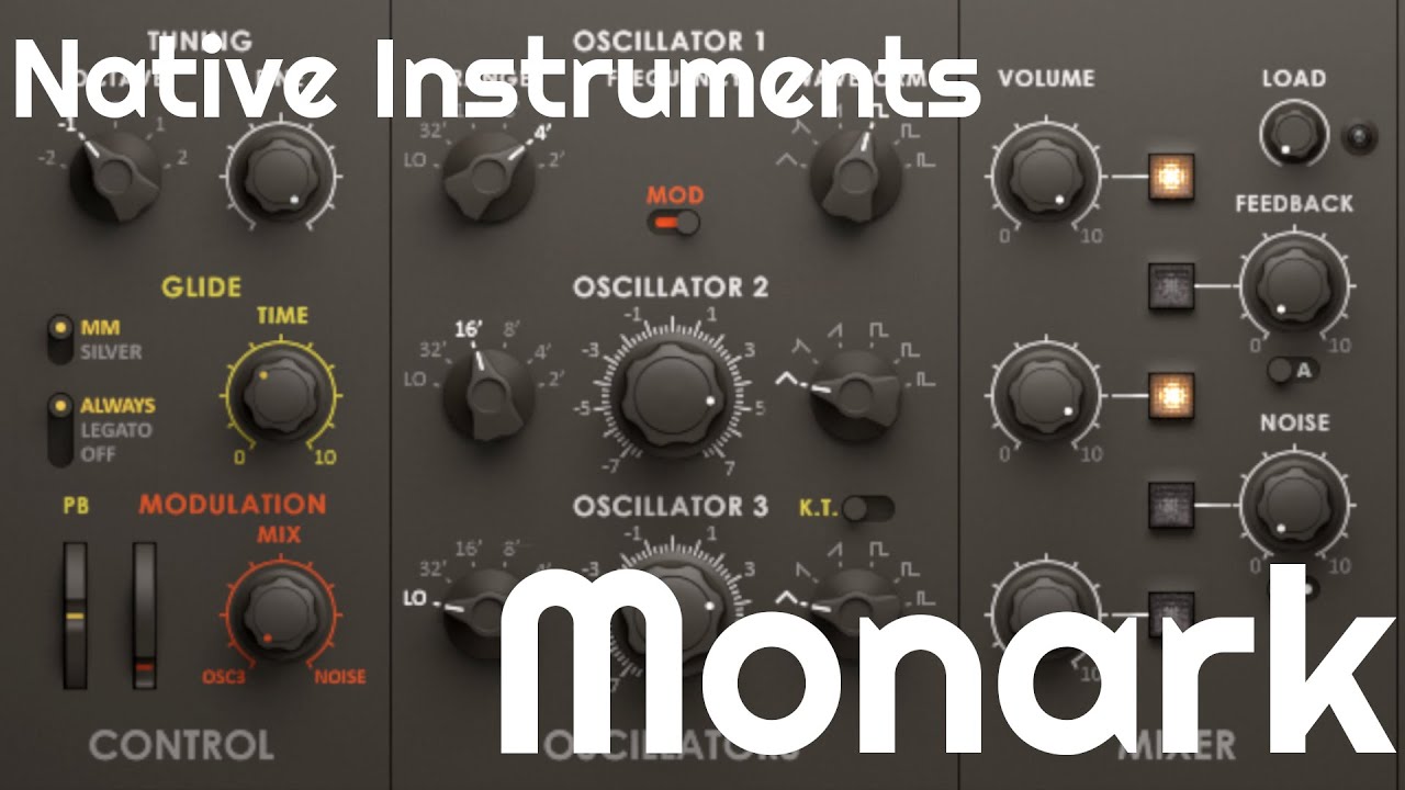 Monark Analog Monosynth by Native Instruments (No Talking) - YouTube