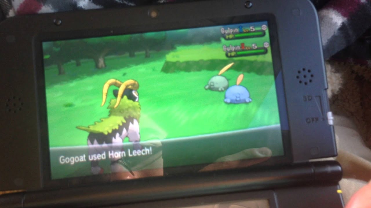 Pokemon Y Wild Shiny Gulpin (Random Hoard Encounter) - YouTube