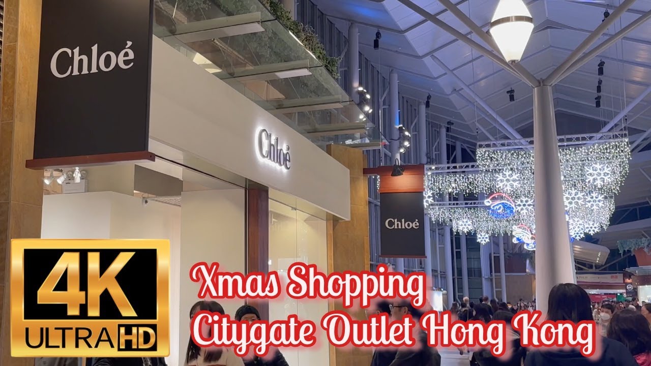 [4K] Hong Kong Citygate Outlets Tung Chung | luxury shopping | Versace Burberry Ferragamo outlet ...
