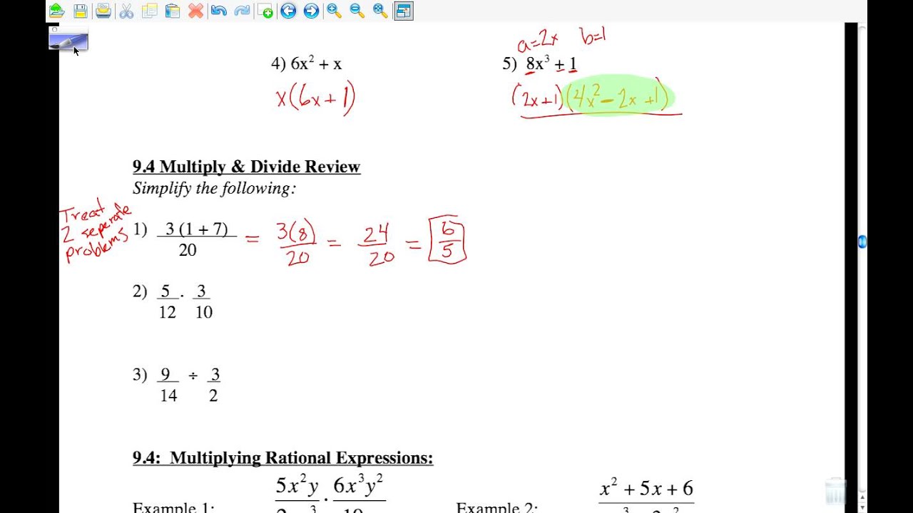 9.1 Mult. Div. Polynomials.mp4 - YouTube