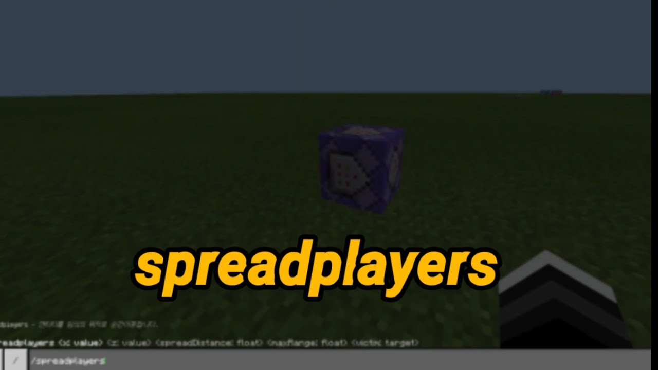 spreadplayers 명령어 강좌 [ 마인크래프트 ] - YouTube