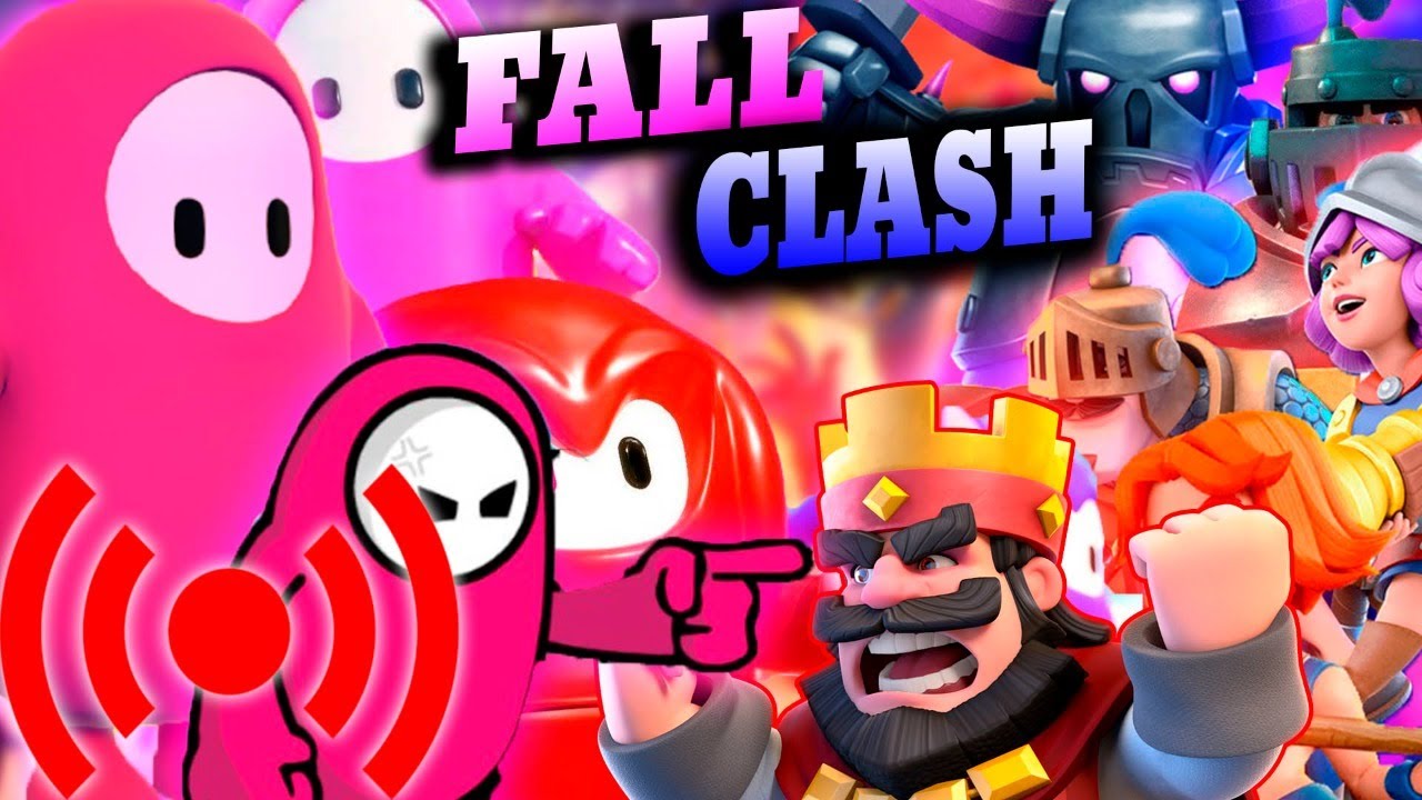 Fall guys, no quiero saber clash royale - YouTube