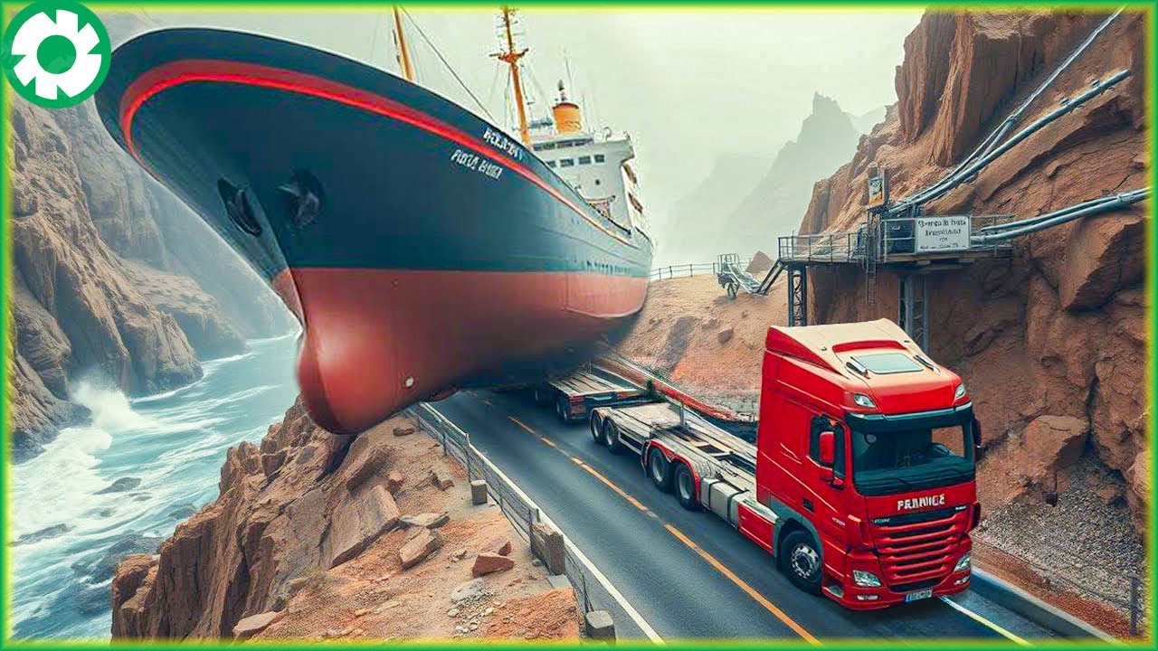 Extreme Dangerous Transport Skill Operations Oversize Truck | Biggest ...