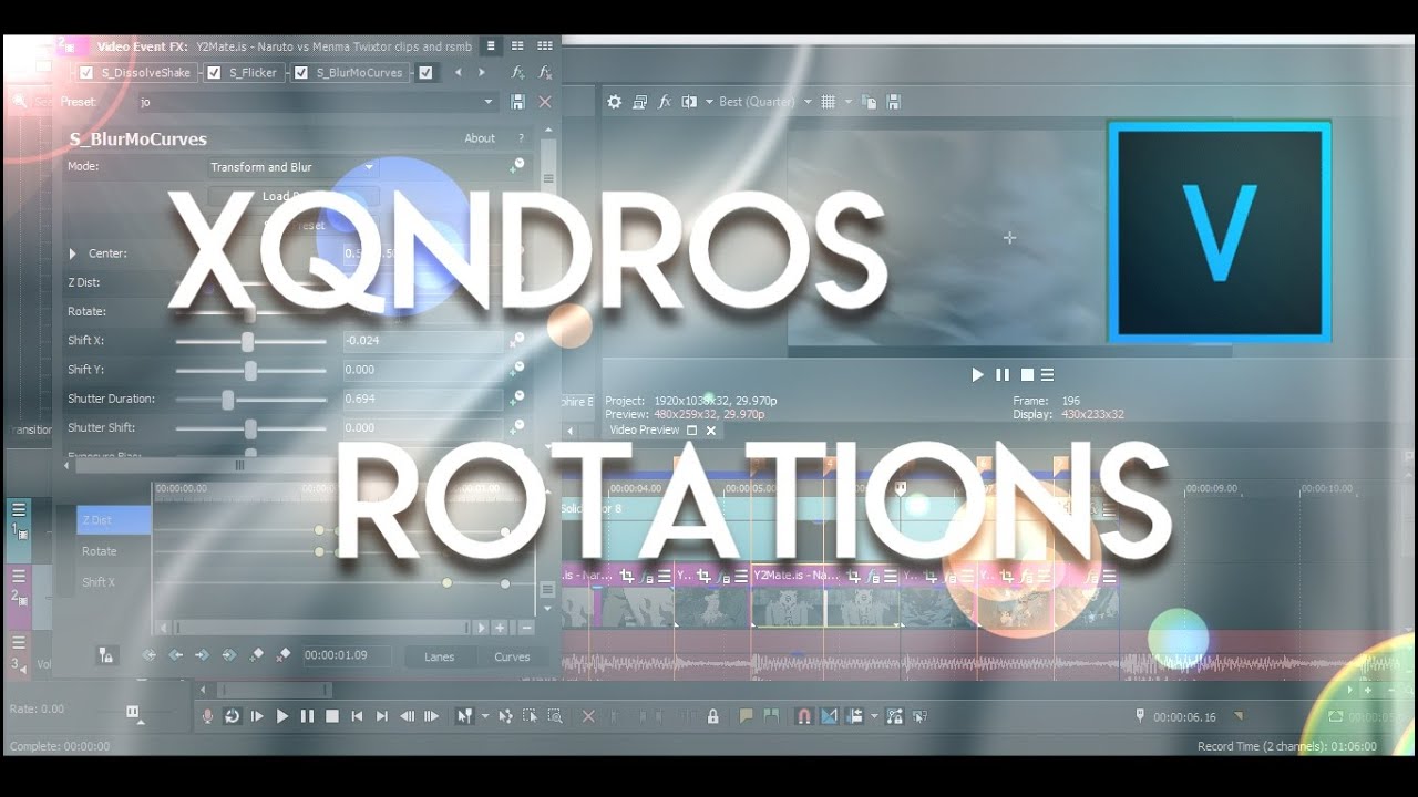 Xqndros rotation Tutorial - Sony Vegas Pro - YouTube