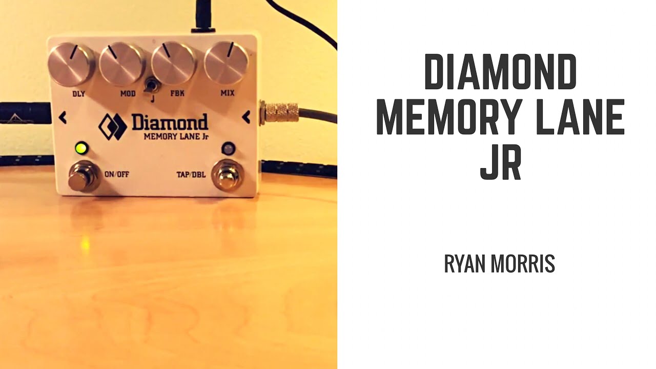 Diamond Memory Lane Jr. Version 2 (White Edition) Delay Pedal Demo - YouTube