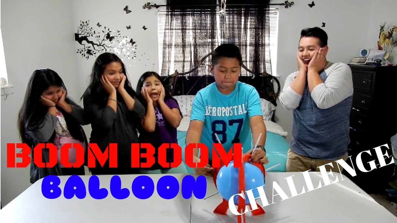 BOOM BOOM BALLOON CHALLENGE! - YouTube