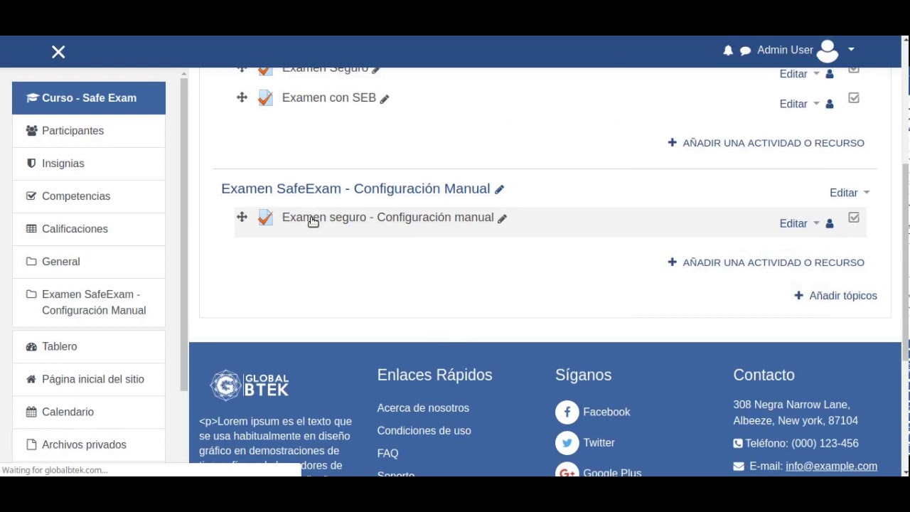 E-learning: Crear una Actividad Examen con SEB (Safe Exam Browser ...
