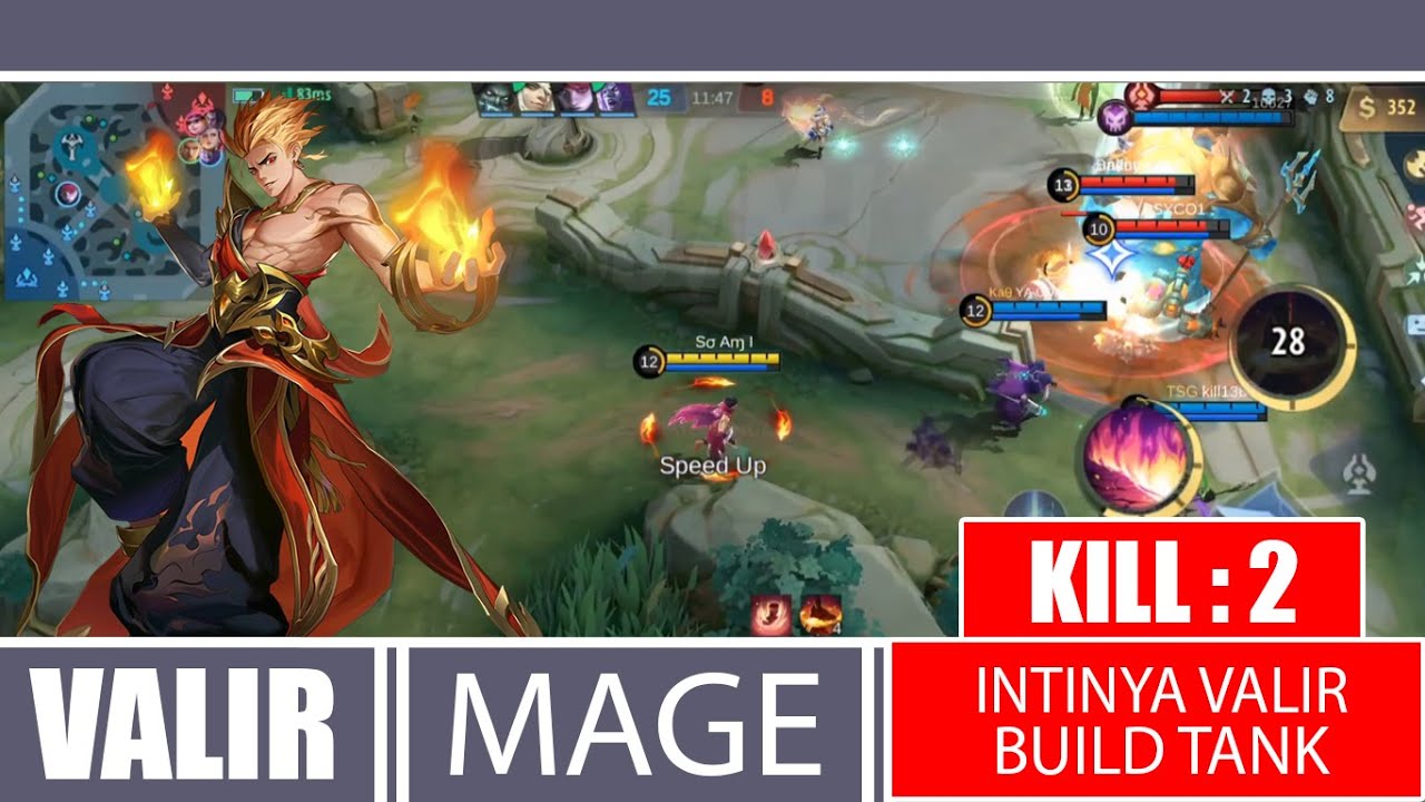 MOBILE LEGENDS - INTINYA VALIR BUILD TANK [VALIR 2 KILL] - YouTube