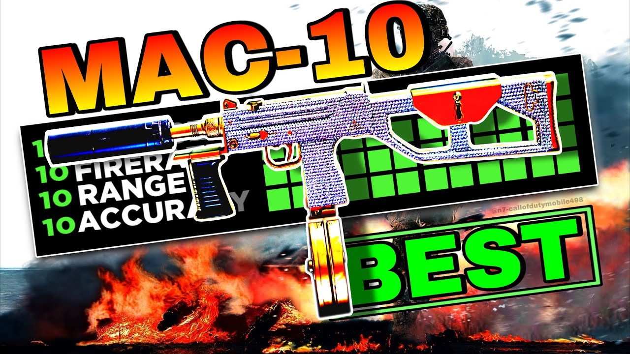 Best Mac-10 Gunsmith in cod mobile | mac-10 best Gunsmith loadout ...