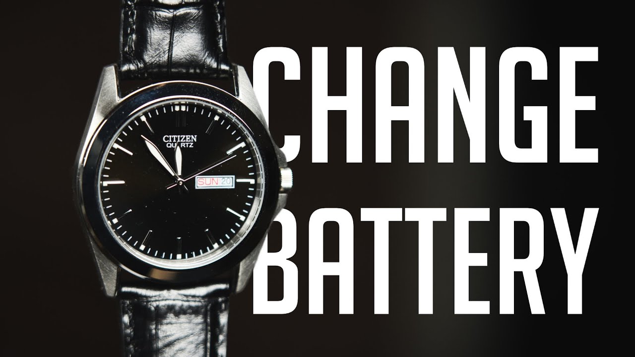 How to Change Battery in Citizen Snap Watch - YouTube