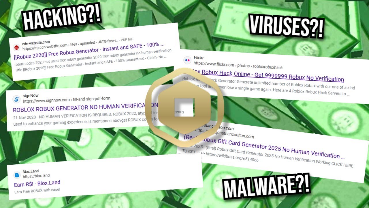 The Wonderful World of Fake Free Robux Sites.. - YouTube