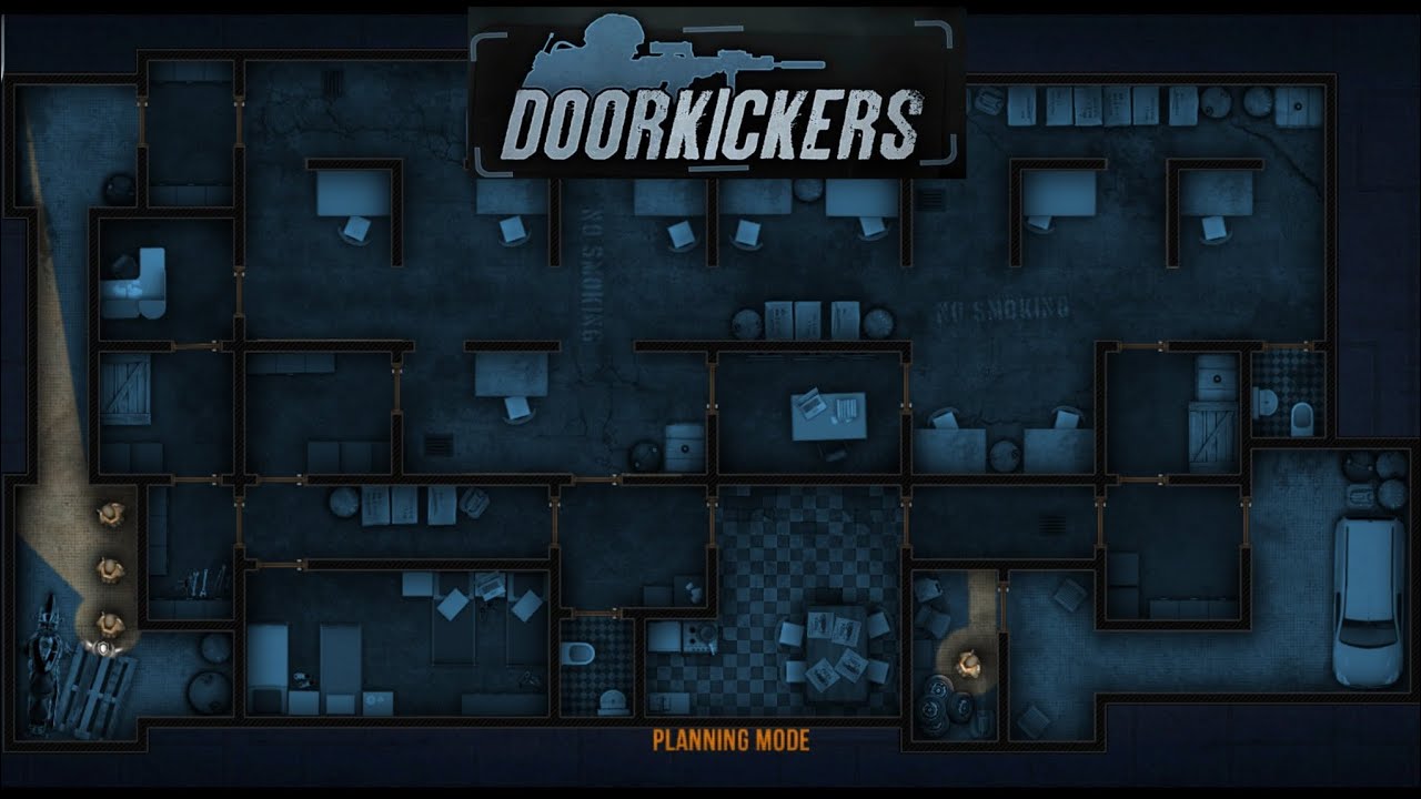 Door Kickers - Single Mission - Fairthrough Lane Derelict Workshop - YouTube