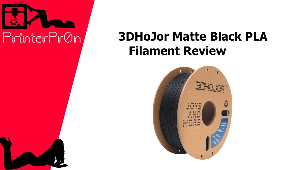 3DHoJor Matte Black PLA Filament Unboxing and Review - YouTube