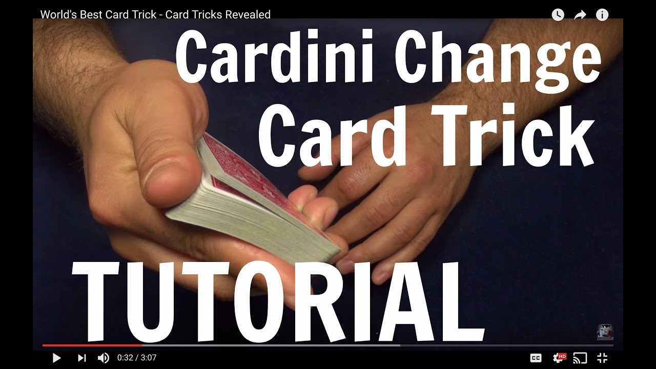 Cardini Change Card Trick Tutorial - Card Tricks Revealed - YouTube