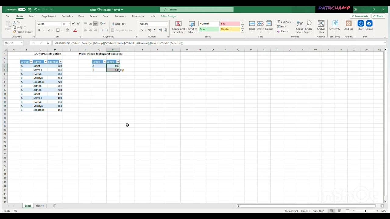 How to transpose data using multiple criteria lookup in Excel - YouTube