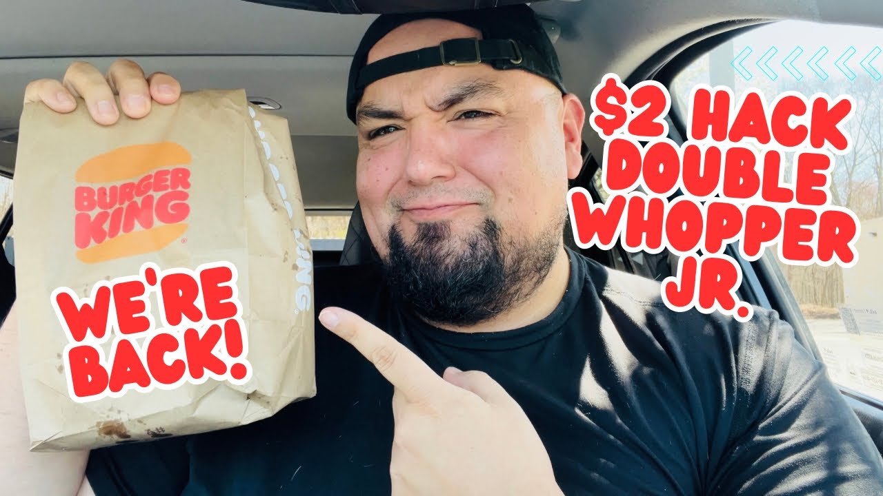 $2 APP HACK Double Whopper Jr. 🍔 Free Food Week - We Try BURGER KING ...