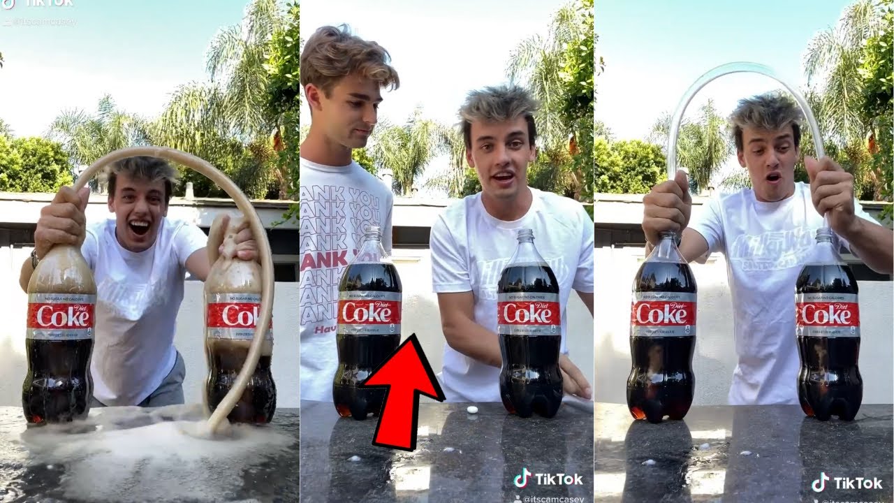 DOUBLE diet coke explosion!! 😂 - #Shorts - YouTube