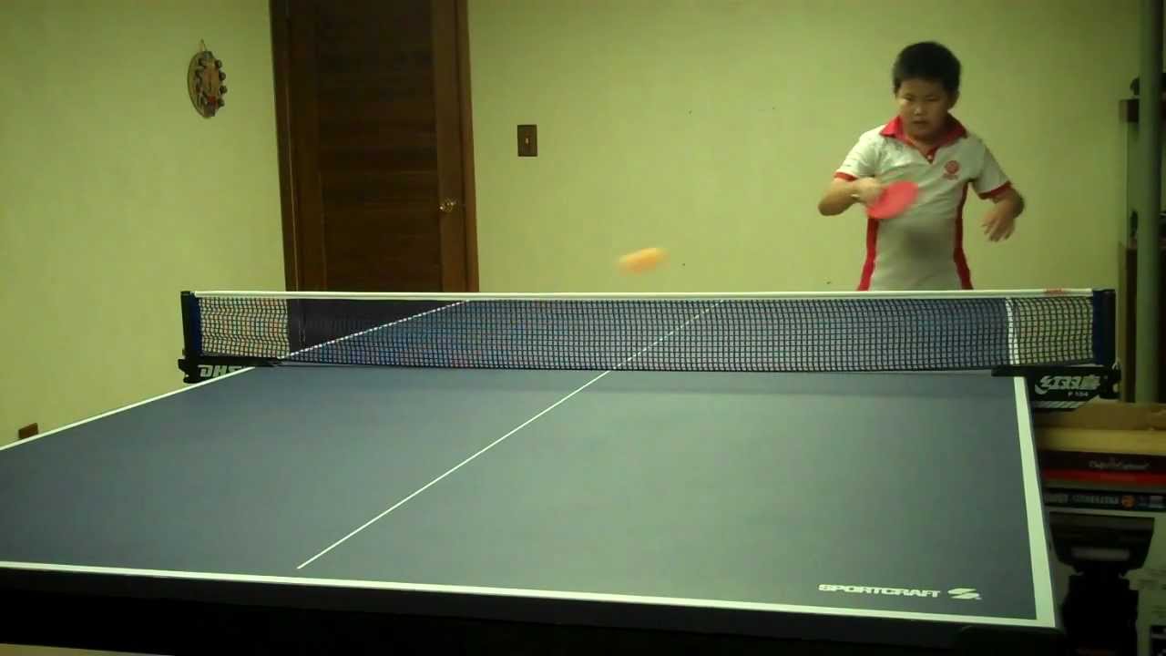 Roger Liu Table Tennis Training Drills - Receive back spin serve, loop ...