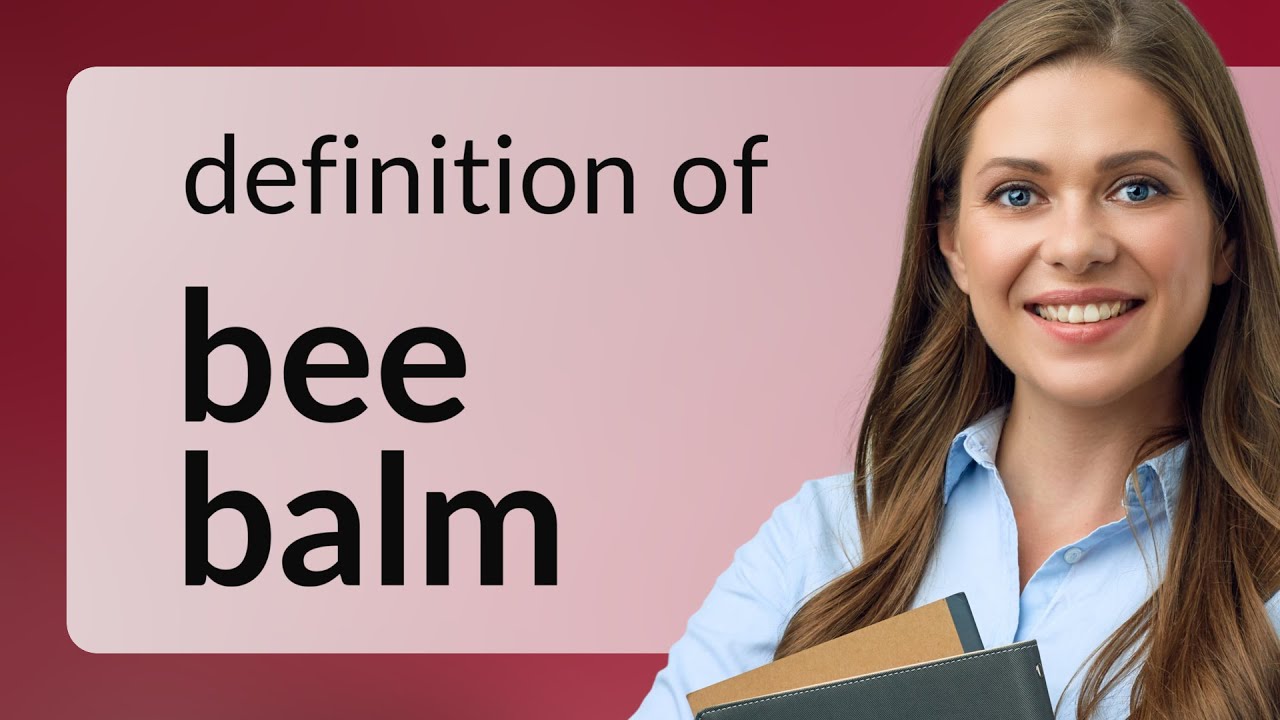 Bee balm — definition of BEE BALM - YouTube