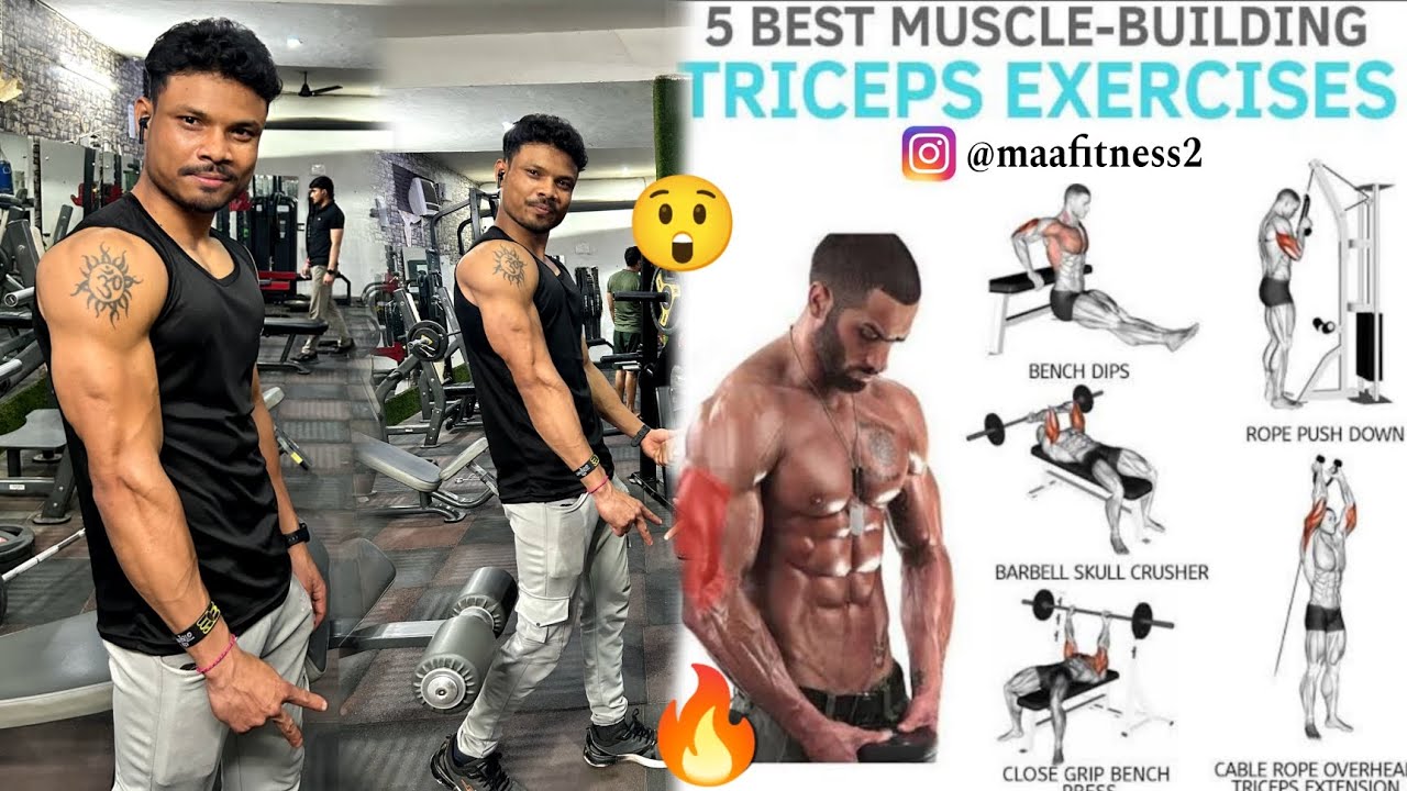 5 bast muscle - Building triceps exercises... - YouTube