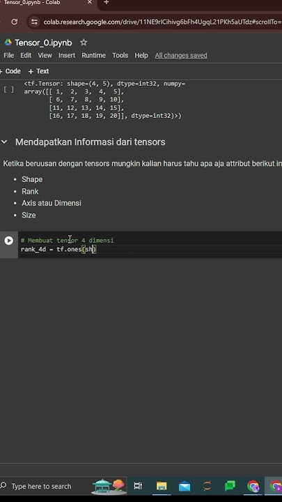 Pahami Atribut Tensor di TensorFlow! Pelajari Cara Mendapatkan Info Penting! 🤖📈 #PengembanganAI ...