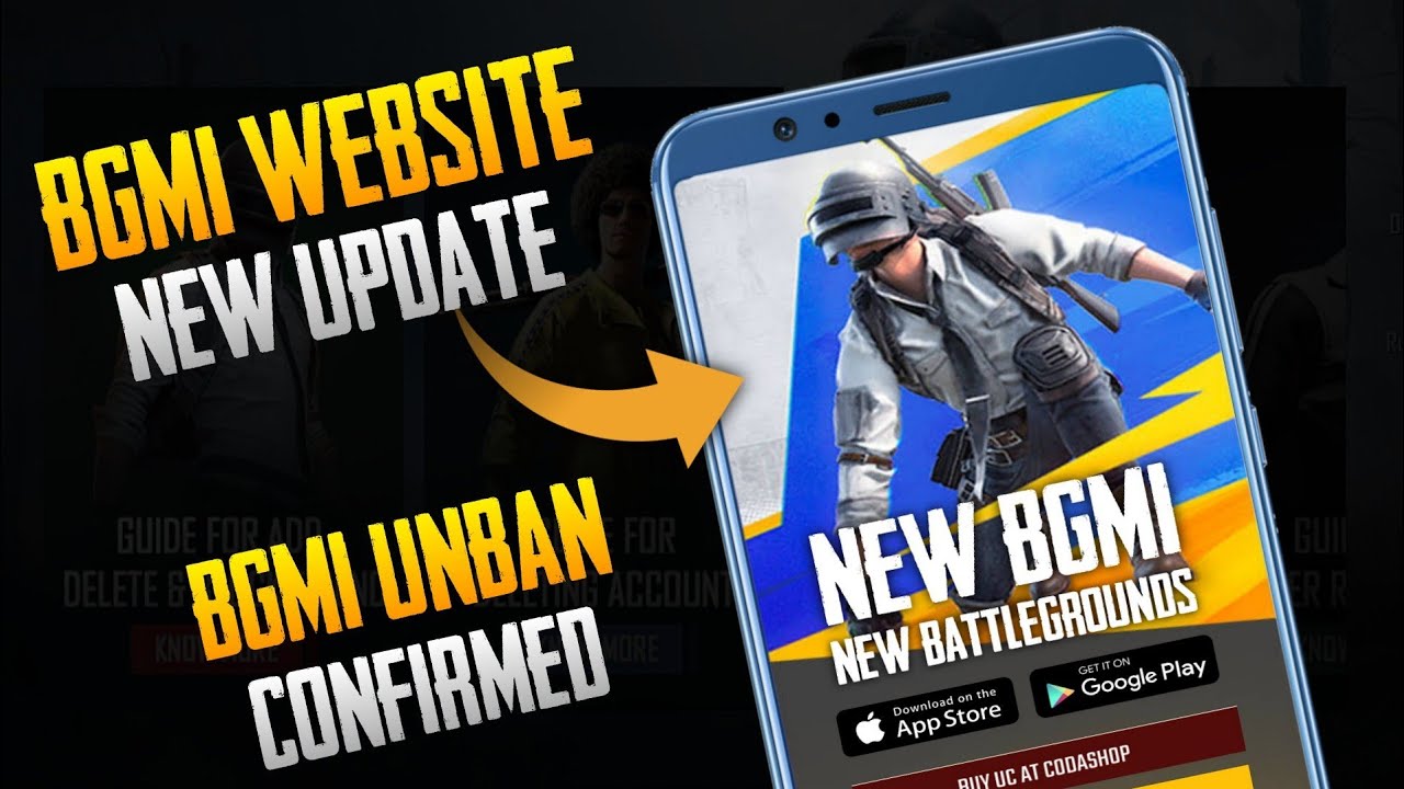 BGMI OFFICIAL WEBSITE NEW UPDATE | BGMI UNBAN CONFIRMED | KRAFTON ...