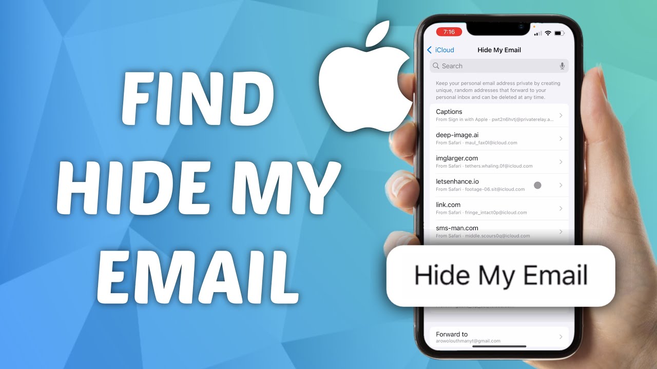 How to Find Hide My Email on iPhone - YouTube