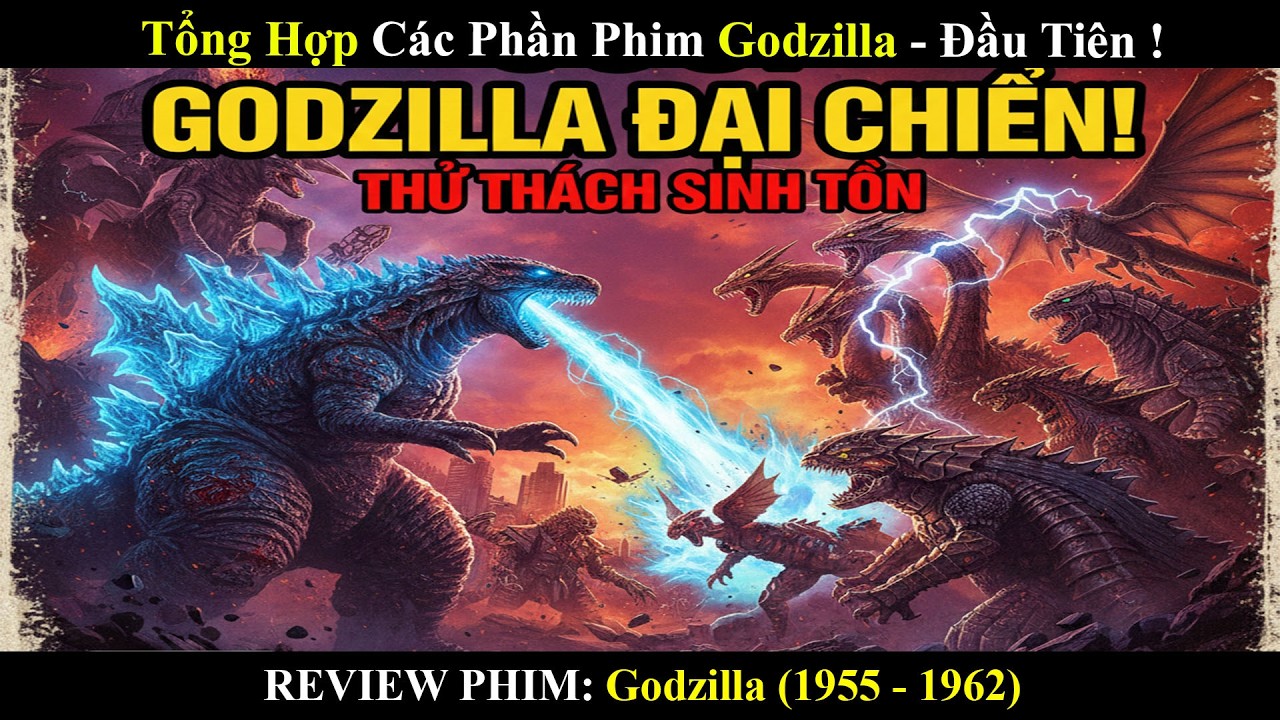 Tổng Hợp Các Phần Phim Godzilla Đầu Tiên - YouTube