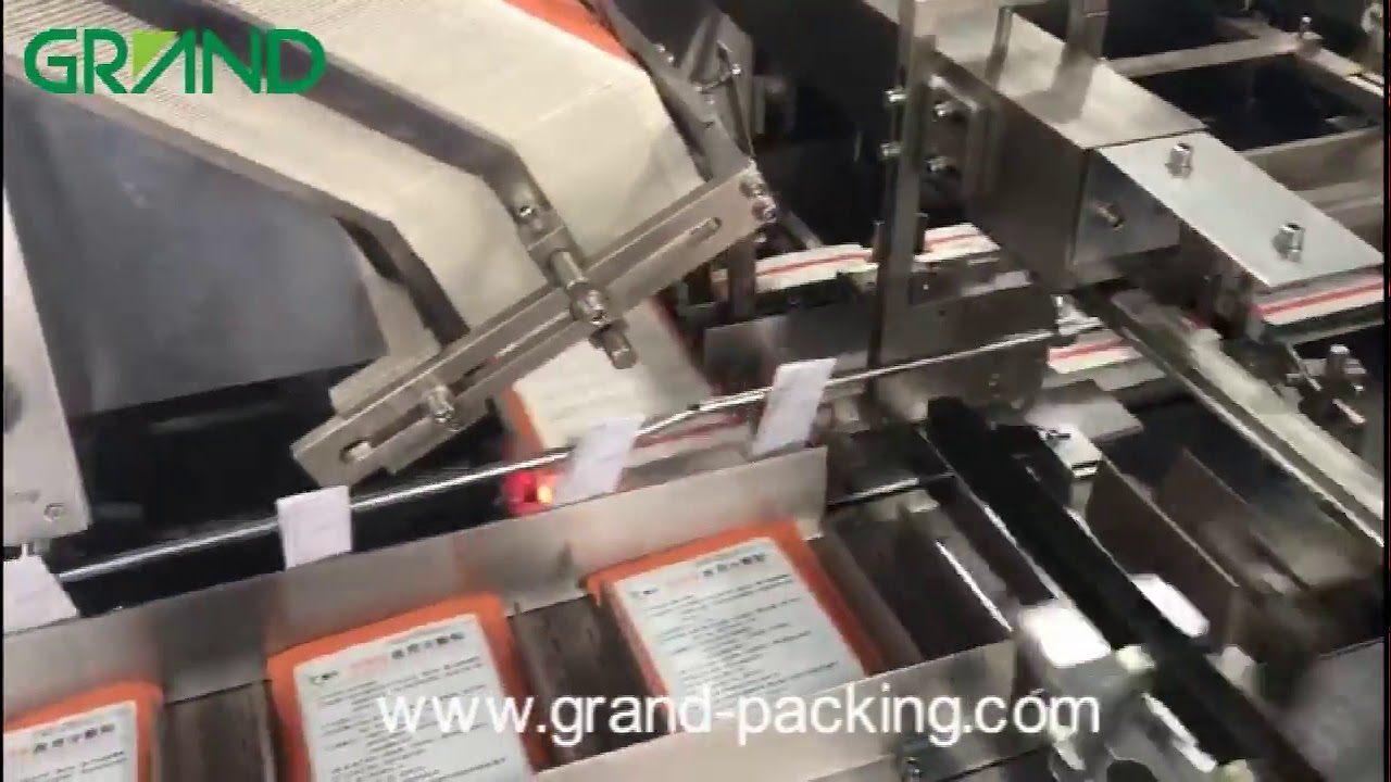 Automatic plaster carton packing machine with brochure - YouTube