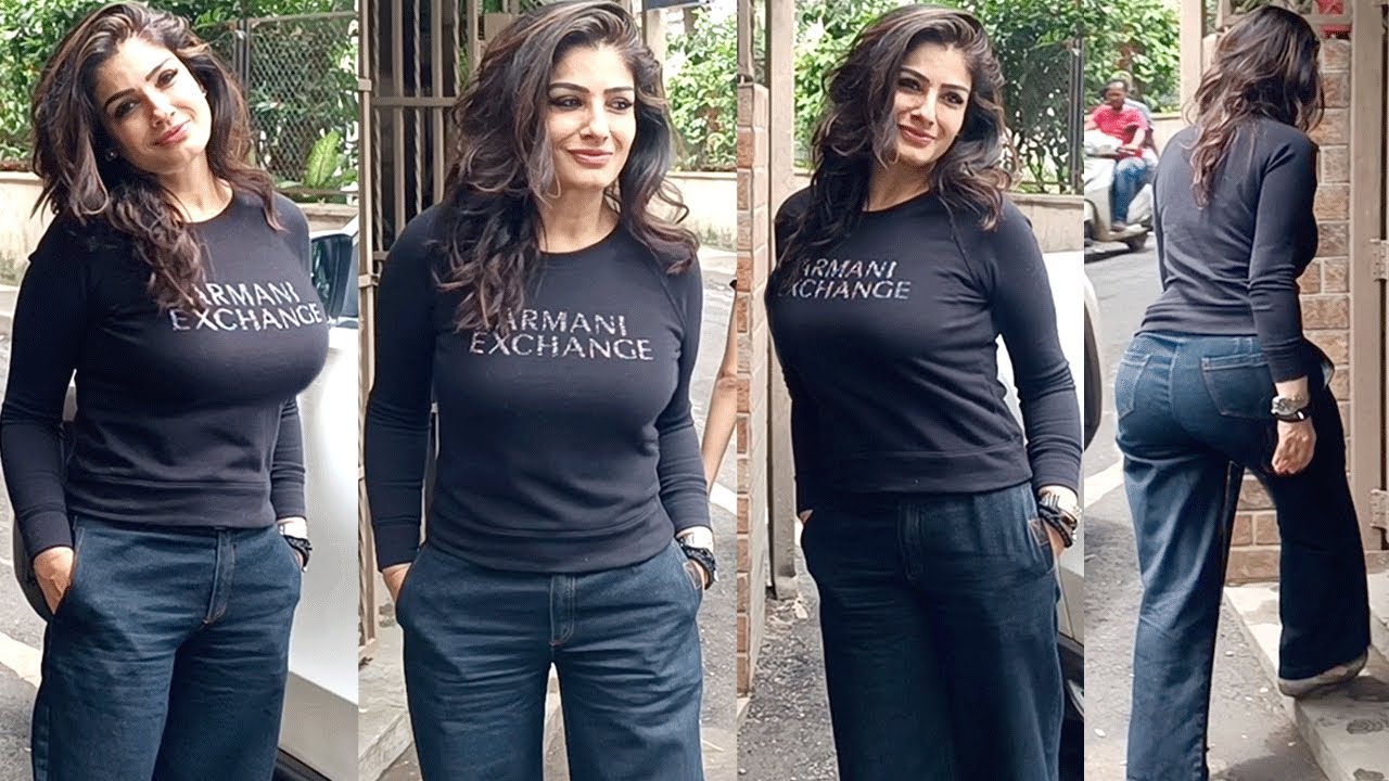 Ye Age मैं भी Itni H0T🔥 Raveena Tandon Flaunts Her Huge Transform ...