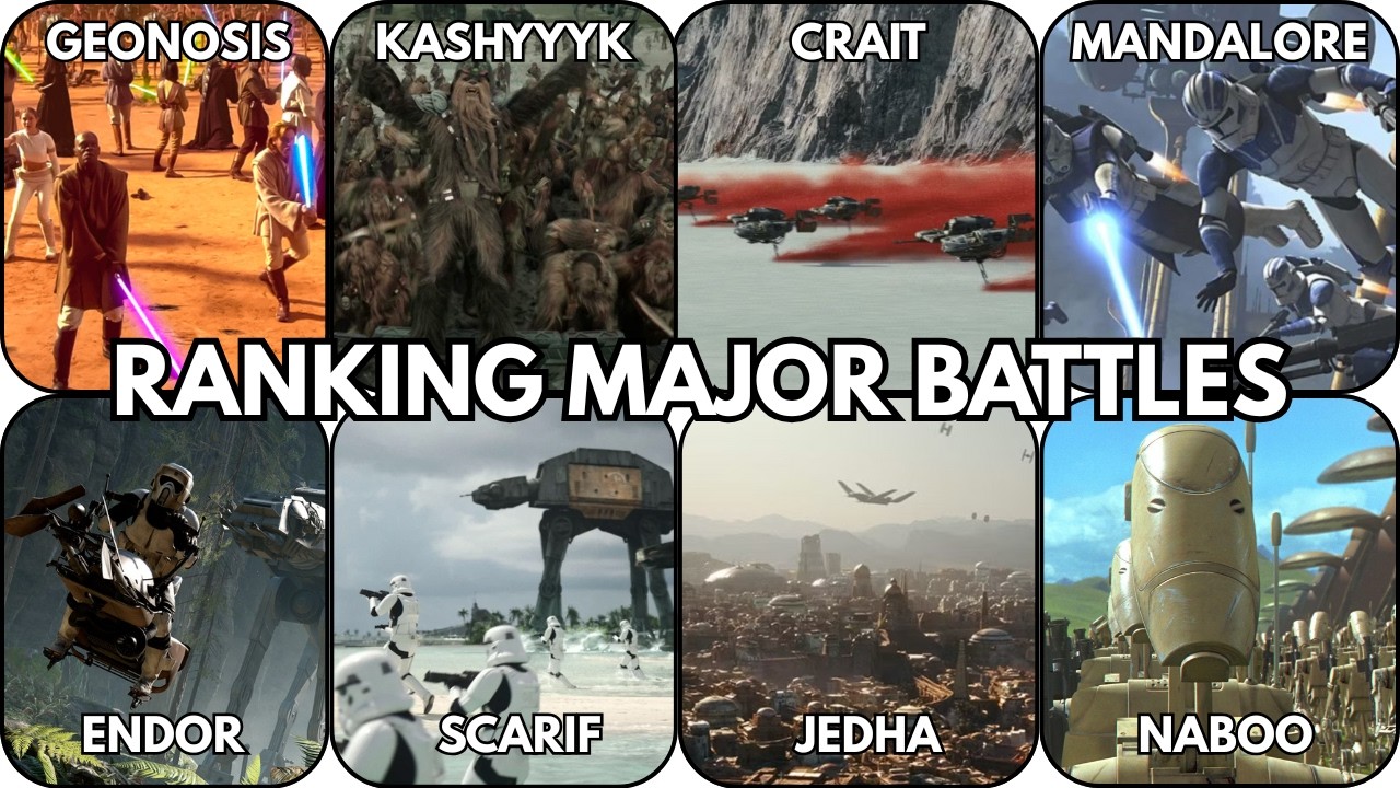 Ranking Major Star Wars Battles from WORST to BEST! - YouTube