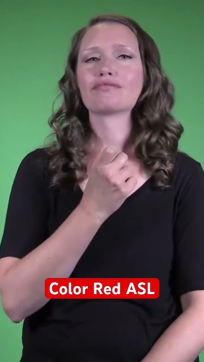 ️ Red in ASL ️ American Sign Language colors! #asl #aslinteractive # ...