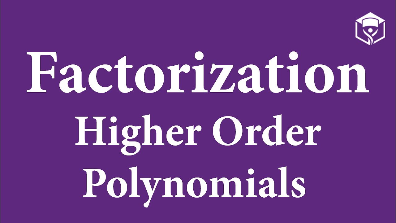 Factoring Higher Order Polynomials - YouTube
