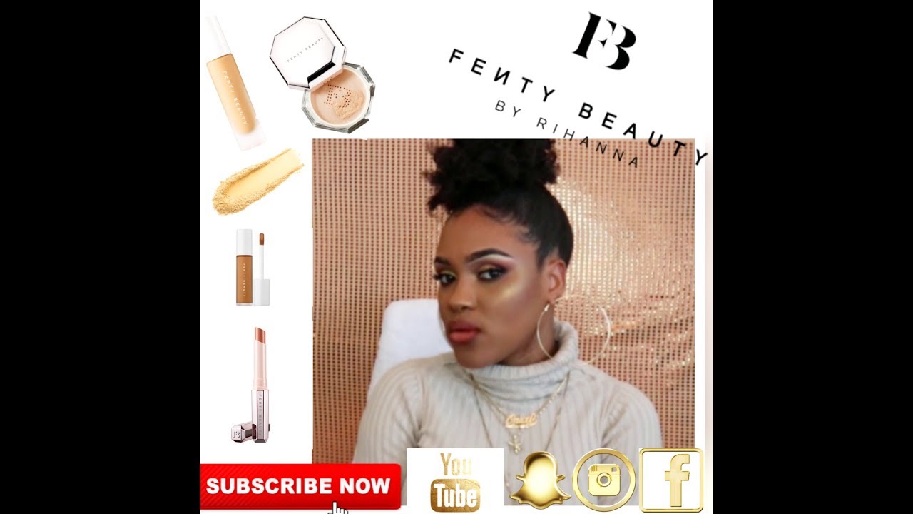 FENTY BEAUTY review| GRWM Foundation390, Concealer360, Instant ...