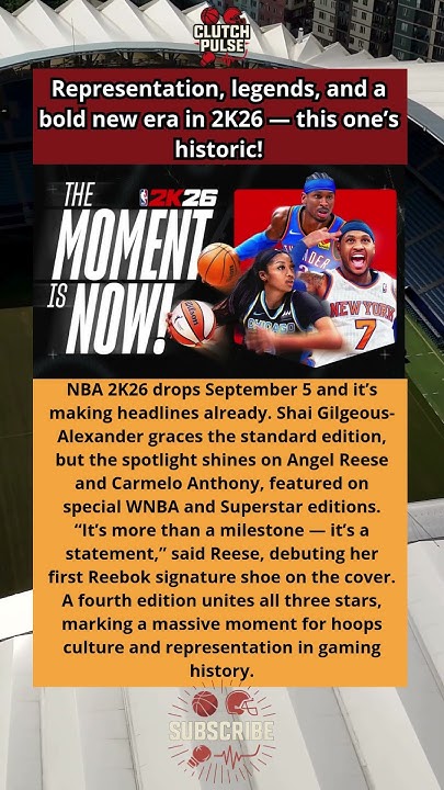 NBA 2K26 Launches Sept. 5 With Angel Reese & Carmelo Anthony on Special Covers - YouTube