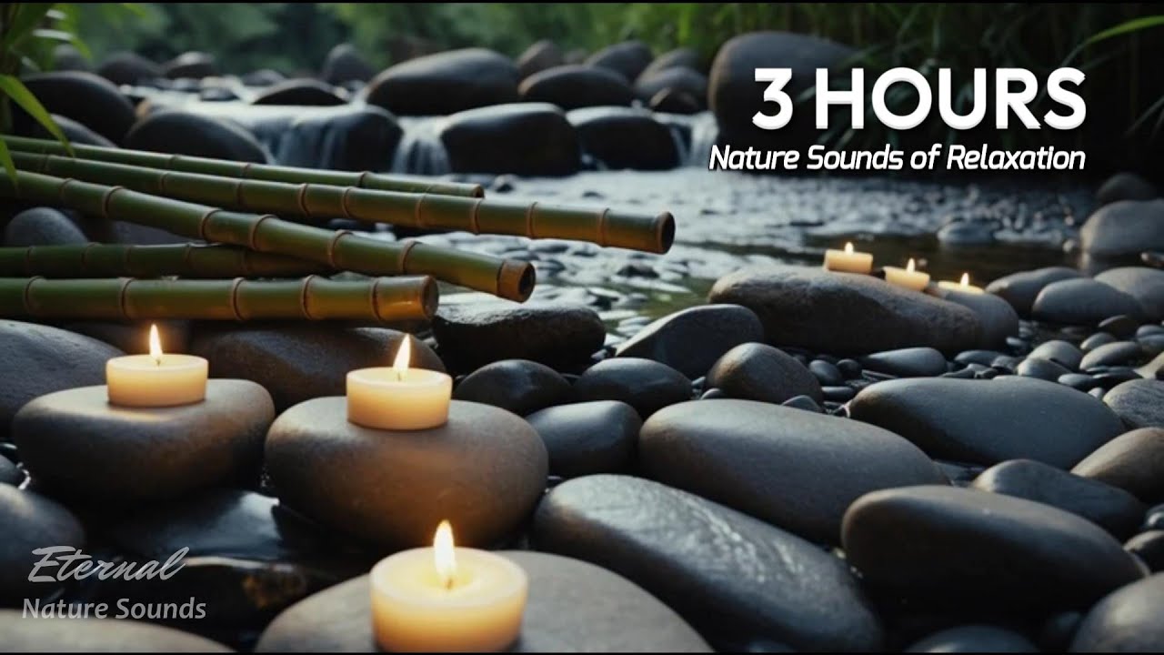 Spa Ambience with River Sounds & Gentle Piano • Relax, Study, Sleep ...